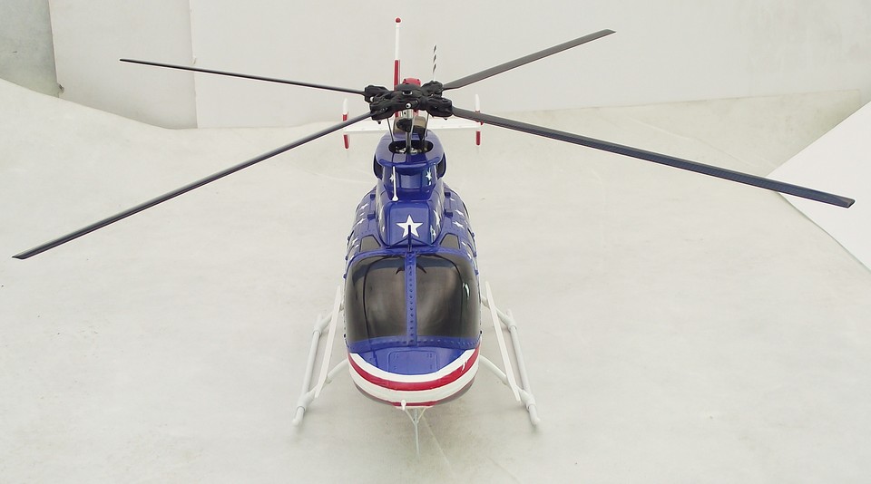 470 Stars&Stripes B 407 ARF RC Helicopter Pre-Painted Fuselage 470 Size ...