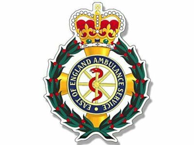 4" UNITED KINGDOM EAST OF ENGLAND AMBULANCE SERVICE BADGE CREST STICKER ...