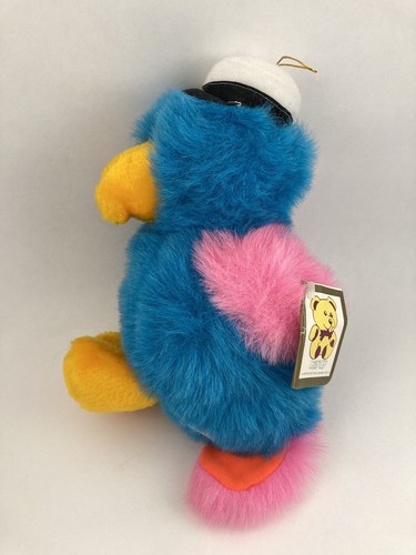 Vintage Kelly Toy Plush Stuffed Animal Blue Pink Parrot w/ Hat 10" | eBay