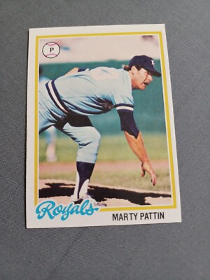 MARTY PATTIN 1978 Topps # 218 Baseball Card K.C. ROYALS 78 O/C | eBay