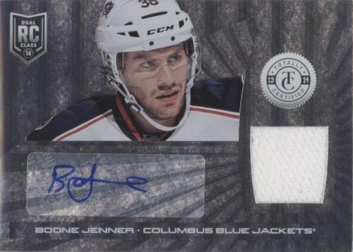 2013-14 Totally Certified - Rookie Boone Jenner #243 Autograph Jerseys ...