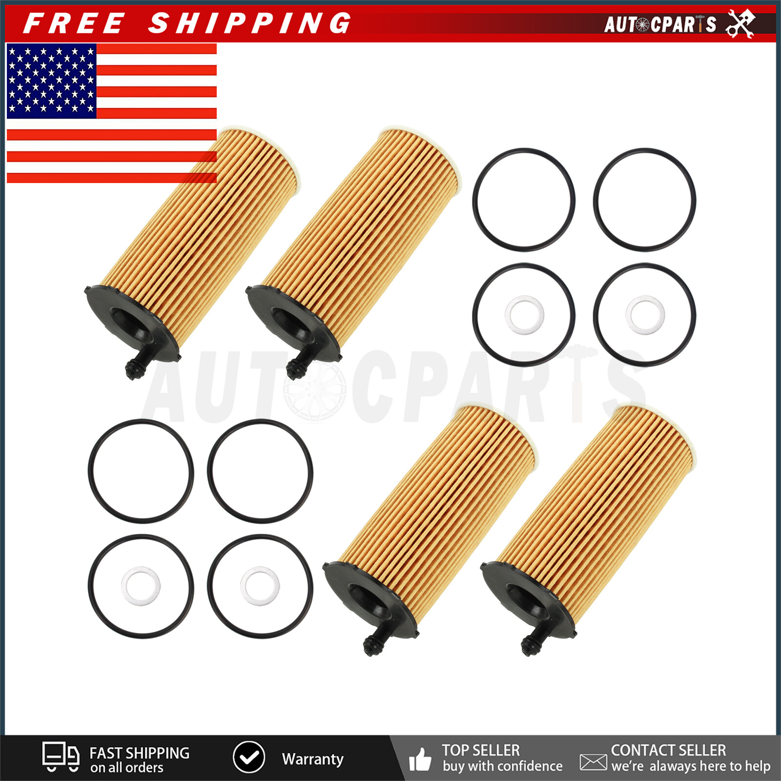 4 x Engine Oil Filte 26320-3N000 For 2021-2022 Kia Carnival 3.5L | eBay