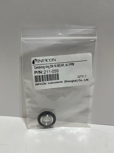 INFICON 211-059 Centering Ring DN 16 ISO-KF, AI/FPM LOT OF 8 NEW IN ...