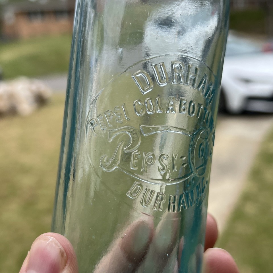 Antique Attic Mint! Center Slug Durham NC Straight Side Pepsi Cola Soda ...
