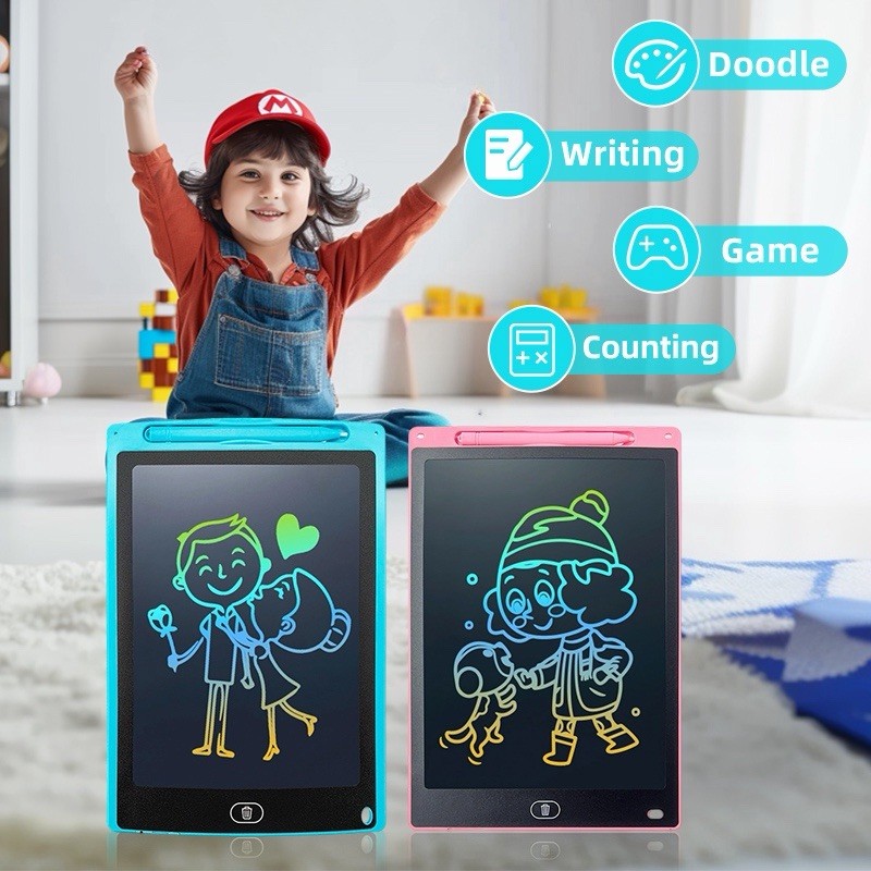 12 Inch LCD Writing Tablet Coloring Drawing Board for Kids Random ...
