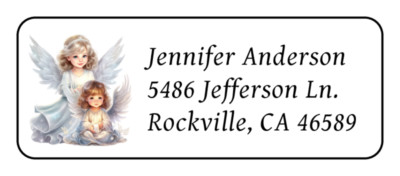 30 personalized Christmas angel return address labels stickers tags | eBay