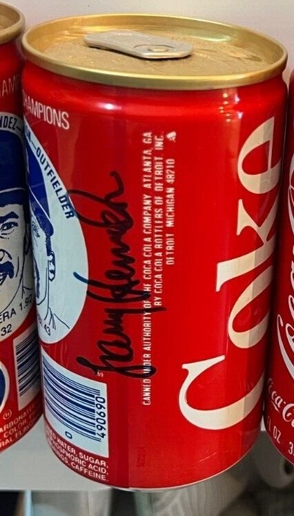 1984 1985 Detroit Tigers Coke Coca-Cola Signed Auto Autographed Cans | eBay