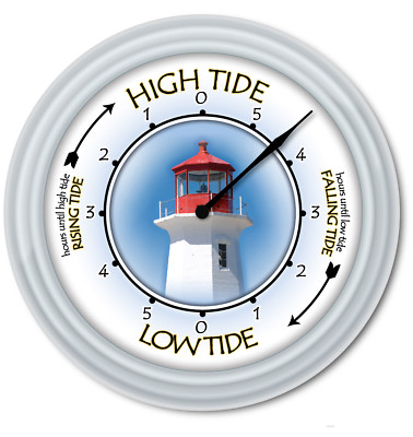 Lighthouse Tide Clock - Times Of Tides - Coast Sailing Boating Fishing ...