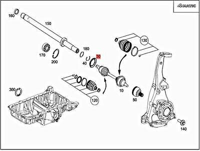 Genuine MERCEDES Protective ring Right drive shaft inner 1693660190 | eBay