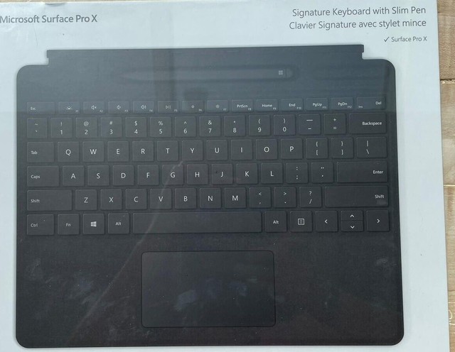 Microsoft Surface Pro X Type Cover and Slim Pen Combo Model 1864 Black ...