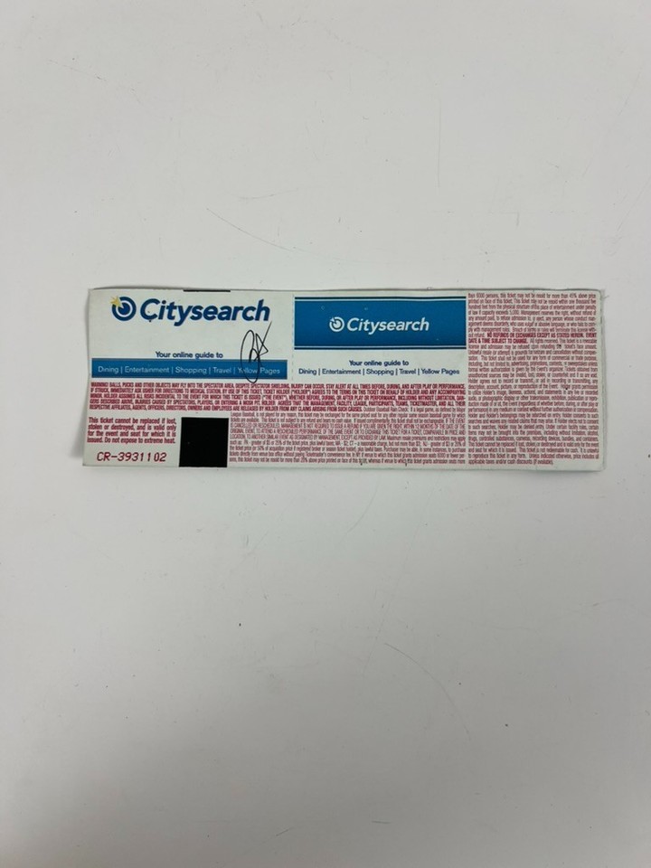 Marilyn Manson Slayer 2007 Ticket Stub Verizon Amphitheater | eBay