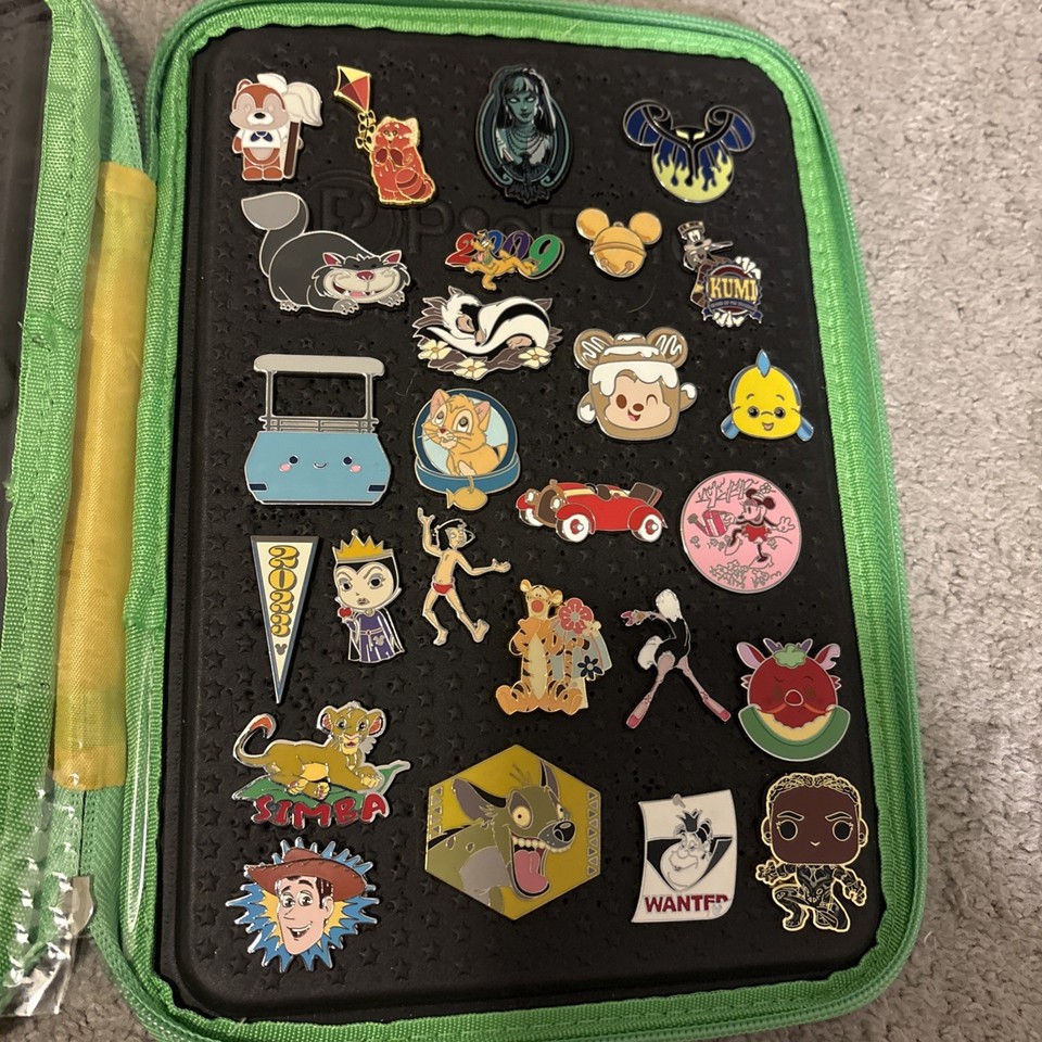 Disney/Loungefly Pin Lot 60 Pins With Pinfolio Book | eBay