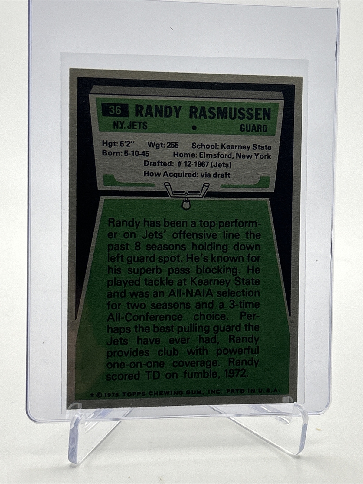 1975 Topps - #36 Randy Rasmussen for sale online | eBay