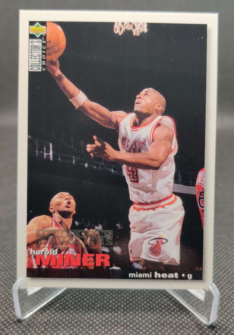 1995 Upper Deck Collector's Choice #24 Harold Miner Miami Heat ...