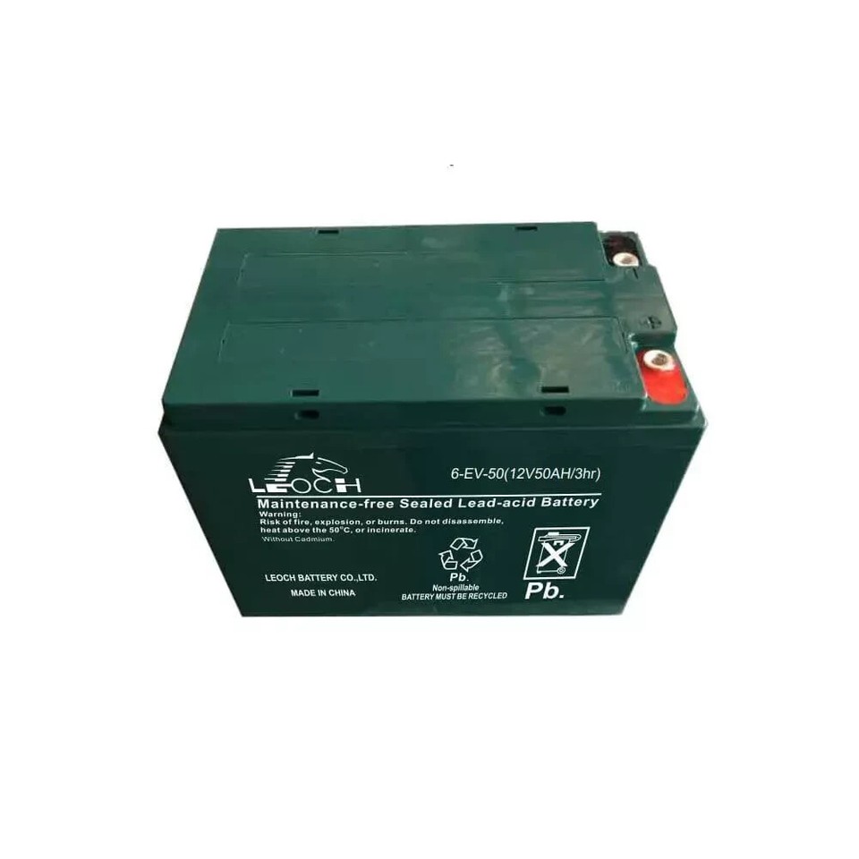 Leoch 6-EVF-50B 50Ah 12-Volt Sealed Lead Acid Battery For Ryobi RY48130 ...