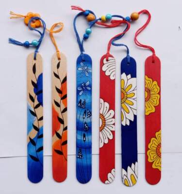 Wooden Handmade Multi color Fascinating High Quality Bookmark set | eBay