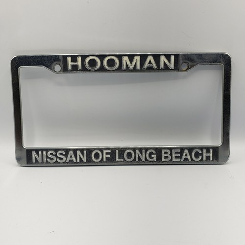 Hooman Nissan Of Long Beach California Plastic Silver License Plate ...