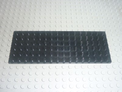 LEGO Black Plate 6 x 16 ref 3027 set 4544/4552/4555/7823/6079/7725/6067 ...