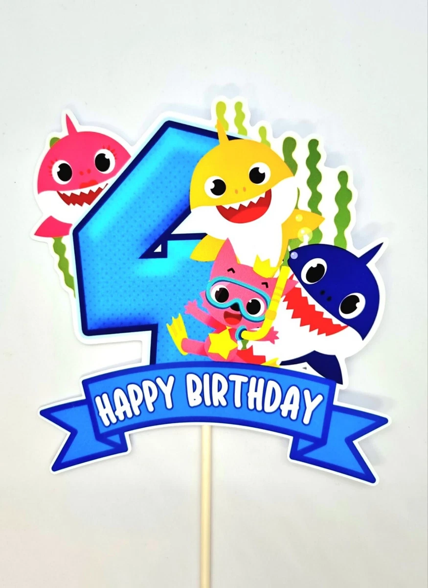 Baby Shark Party With Number 2: Free Printable Cake Oh My, 55% OFF
