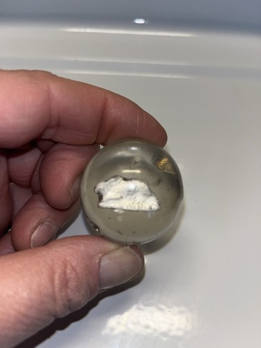 Antique Old German Sulphide Glass Shooter Marble With Rabbit Figure | eBay