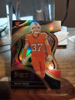 2023 Panini Select Club Level Riley Moss #222 Red Blue Prizm Die-Cut ...