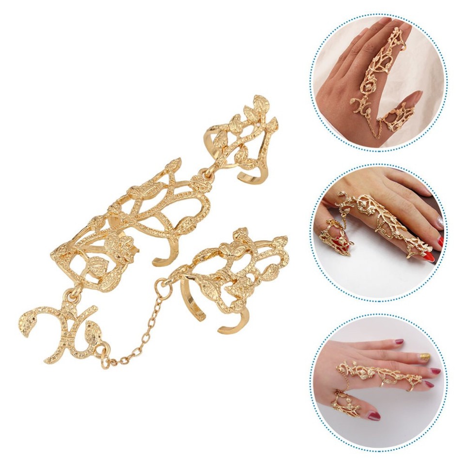 Finger Wrap Ring Crystal Finger Ring Chic Circle for Whole Finger | eBay UK