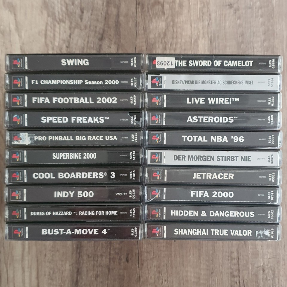PS1 - Playstation 20 Spiele Konvolut - Swing / 007 / FIFA / Monster AG ...