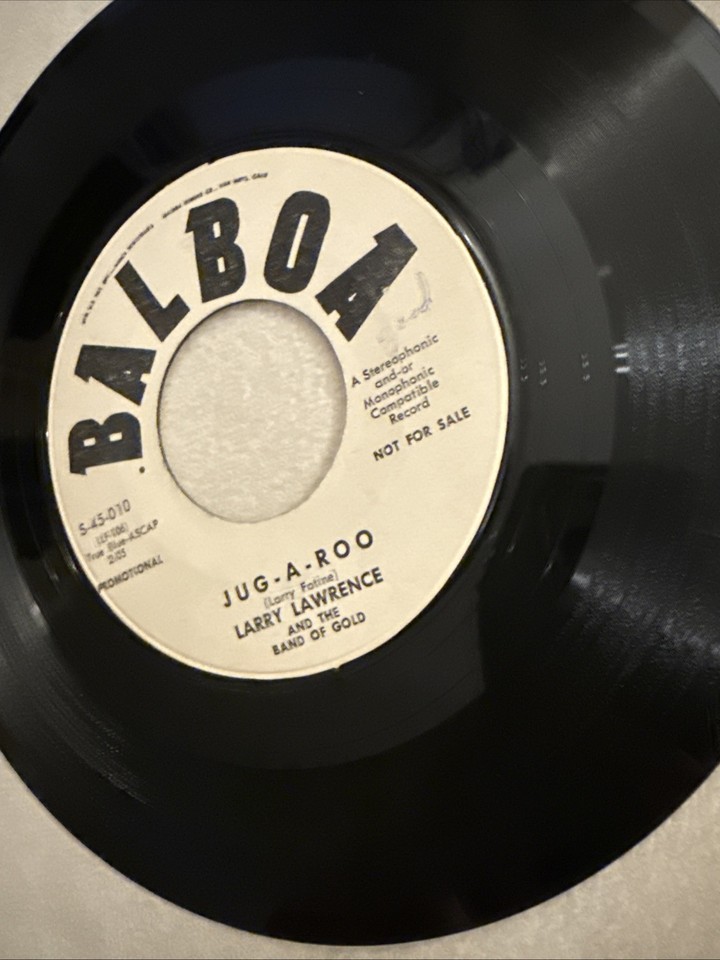 LARRY LAWRENCE Jug-A-Roo / Squad Car Theme Balboa Popcorn Jazz Mod 45 ...