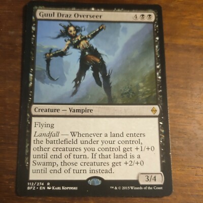GUUL DRAZ OVERSEER Battle for Zendikar MTG Creature — Vampire Rare | eBay
