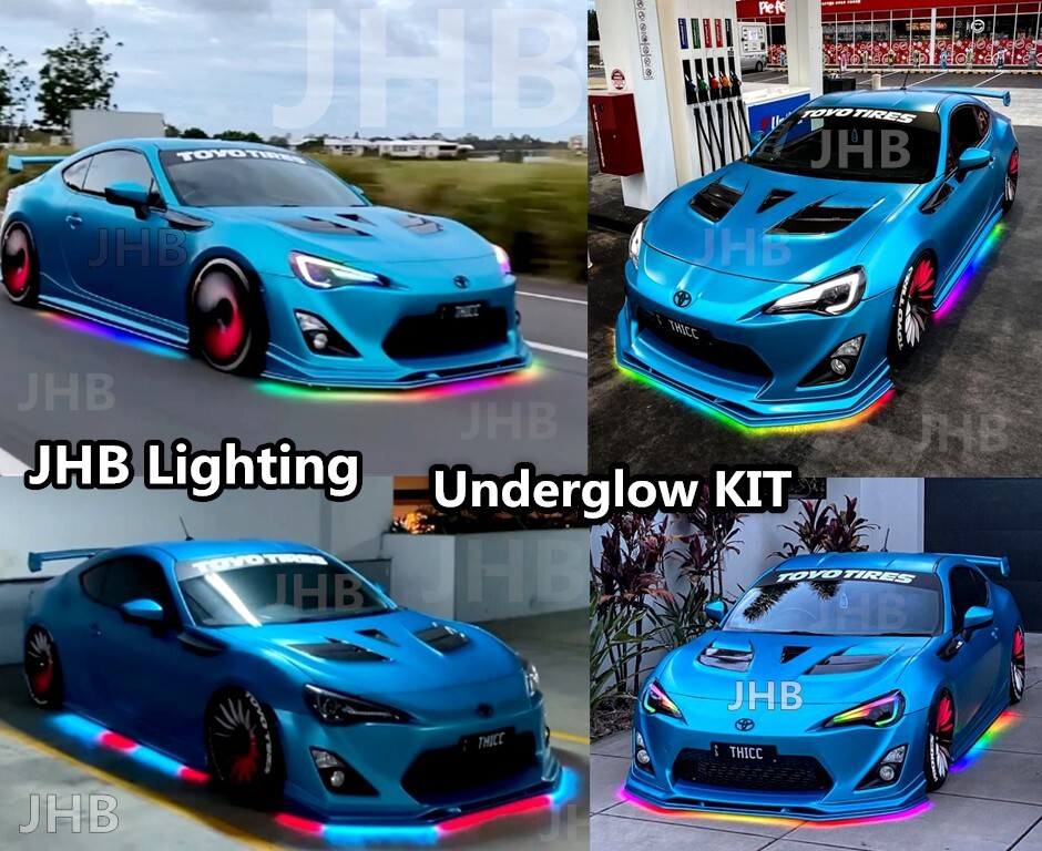 4x 4FT 48" SET Remote+Bluetooth IP68 Dream Color CHASING Flow LED ...