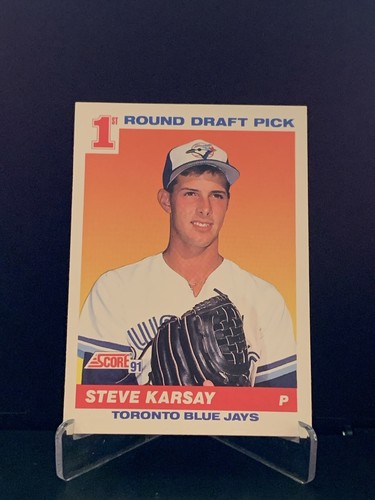 Steve Karsay 1991 Score 1st Round Draft Pick Rookie Card #675 Blue Jays ...