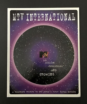 MTV International 1997 Billboard Magazine Tribute Insert Booklet | eBay