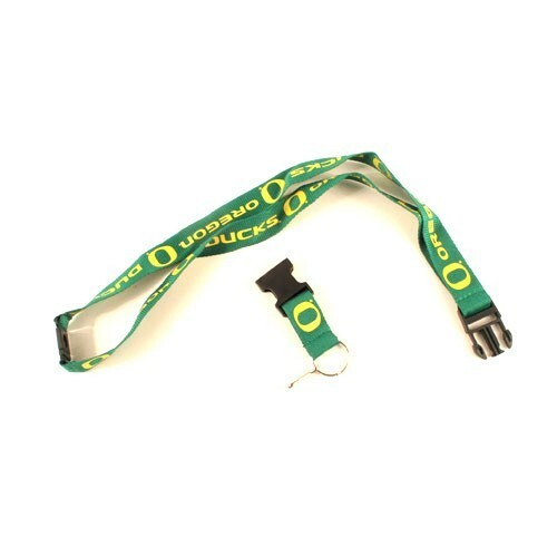 OREGON DUCKS GREEN LANYARD KEYCHAIN/ KEYS /BADGE HOLDER DETACHABLE CLIP ...