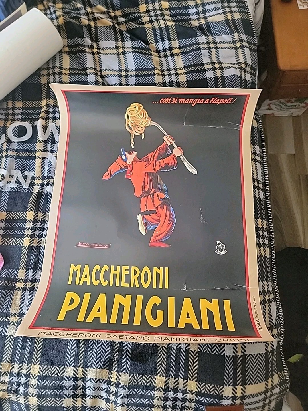 Maccheroni Pianigiani Poster 1922 Reprint In 1998 - Napoli - Italia | eBay