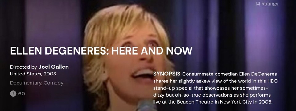 Ellen DeGeneres: Here and Now (DVD,2003,Unrated) BRAND NEW! USA ...