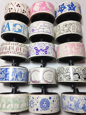 Clearsnap Rollagraph Stamps Assorted Design Patterns Fits 1" Wheel ...