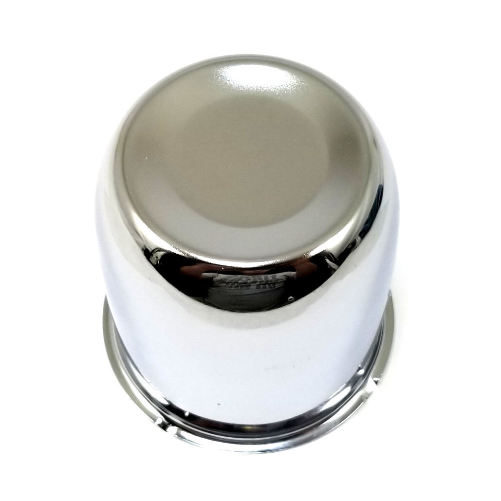 Gorilla Chrome Center Hub Cap 3-1/2"OD 3.3, 3-3/8"H Push-Thru Closed ...