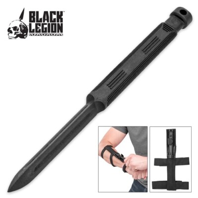 Black Legion BV427 Tri Spike non-metal CIA knife Stealth arm/leg sheath ...