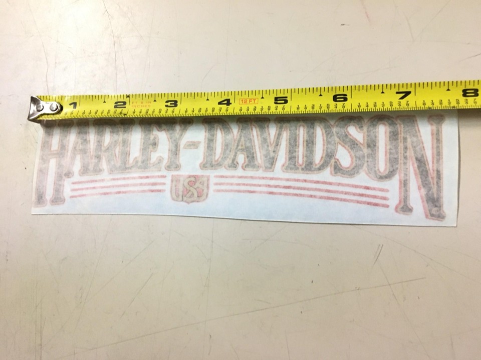 Harley-Davidson Shovelhead EVO FXR Dyna Gas tank Decals Stickers Red ...