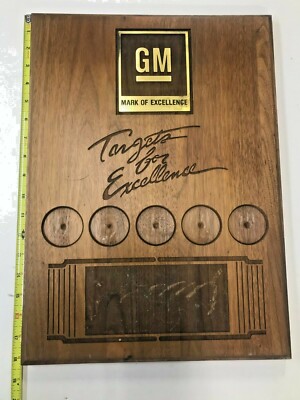 GM Mark of excellence Plaque, show car, Camaro, Nova, tri five Chevy | eBay