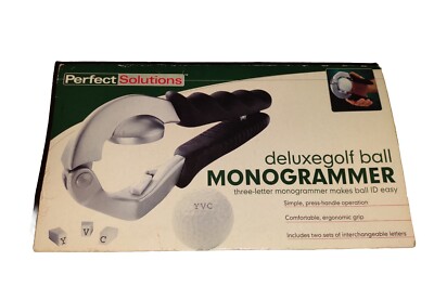 PERFECT SOLUTIONS DELUXE 3 LETTER GOLF BALL MONOGRAMMER PSO145TI EASY ...