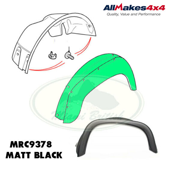 LAND ROVER FRONT WHEELARCH EYEBROW MOULDING RH DEFENDER MRC9378 ...