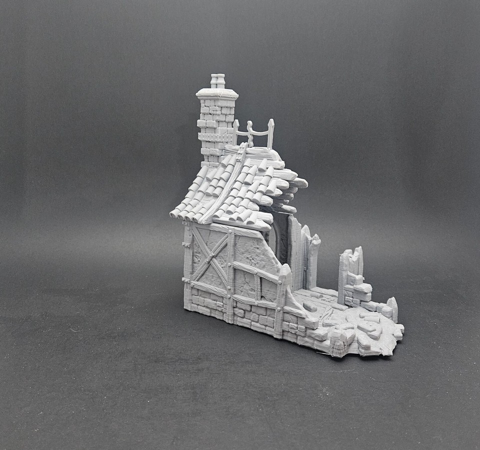 Hexengarde 19 Latchkey Row Ruin 32mm Scale Building for D&D, Frostgrave ...
