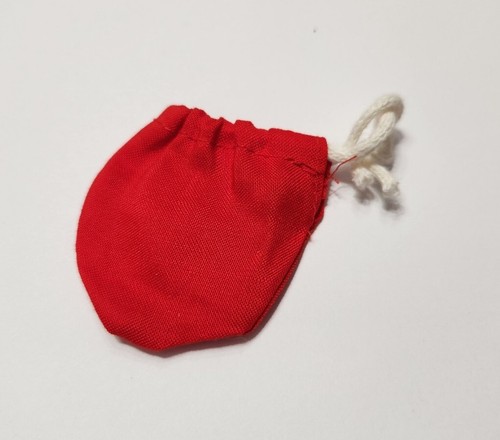 BARBIE DOLL SOFT SPORTS BAG RED PULL STRING CLUTCH CUTE ONLY DOLL ...