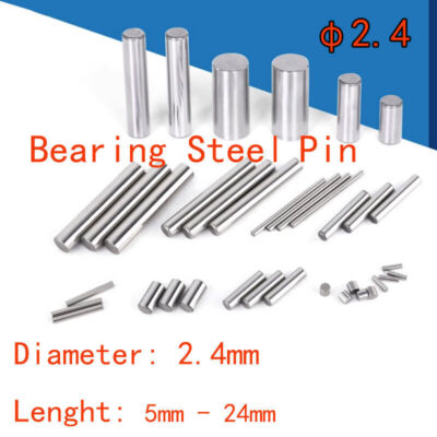 φ2.4 2.4mm Diameter Bearing Steel Pin Cylindrical Solid Dowel Pins 5mm ...