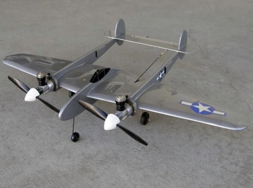 Sterling Lockheed P-38 Lightning 24" RC Airplane Control Line Short Kit ...