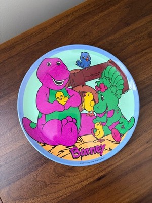 1997 Barney and Friends Plate - Baby Bop & Barney with Chicks and ...