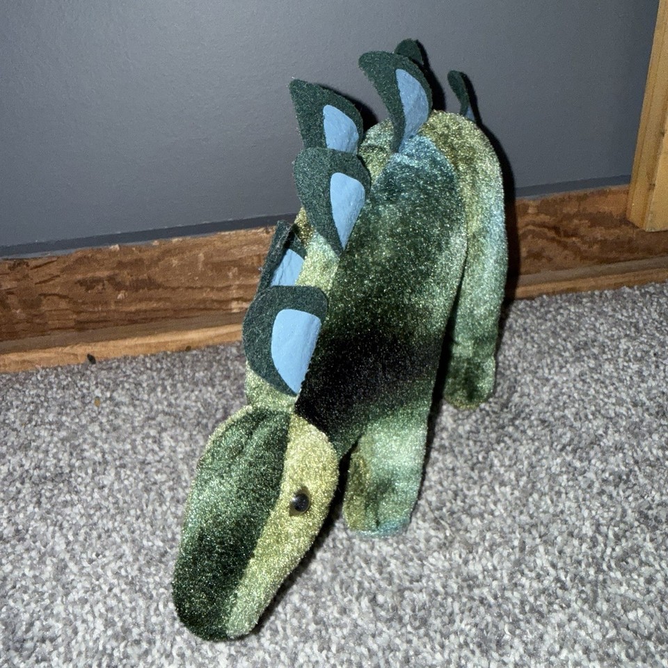 Douglas Stegosaurus Dinosaur Plush Stuffed Animal Green Blue Spikes ...