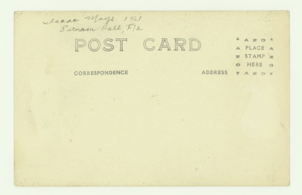 RARE VTG 1921 RPPC AFRICAN AMERICAN MAN ISAAC MAYS PUTNAM HALL FLORIDA ...