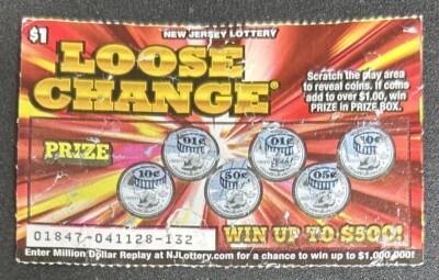 Collectible Losing NJ Loose Change Scratch-Off Lottery Ticket - No ...
